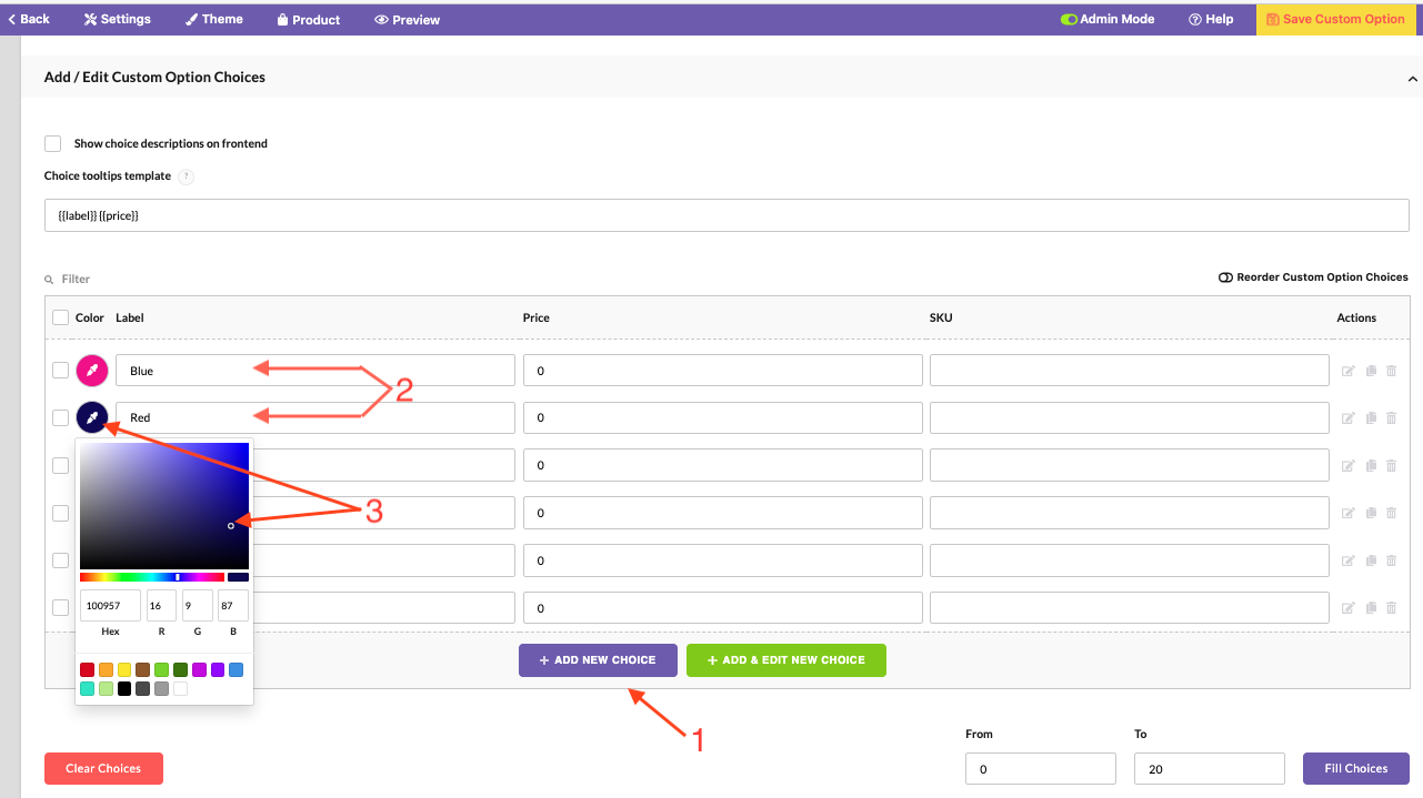 Create New Custom Product – Custom Product Builder / Quiz Support